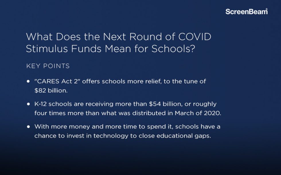 What Does the Next Round of COVID Stimulus Funds Mean for Schools ...